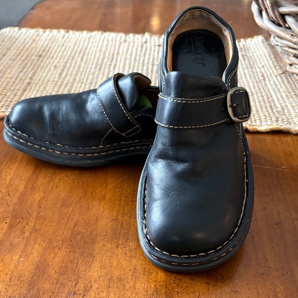 Born | Shoes | Born Womans Black Leather Slipon Loafers | Poshmark